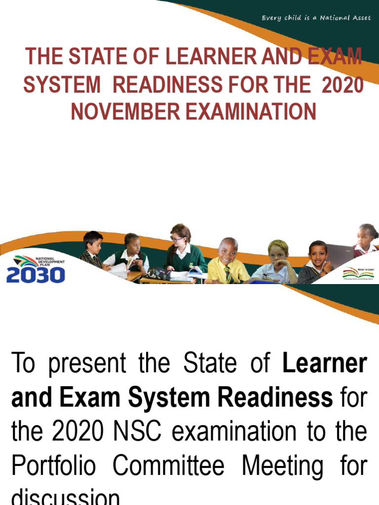 201027DBE State of Exam Readiness | PDF | Educational Technology | Teachers