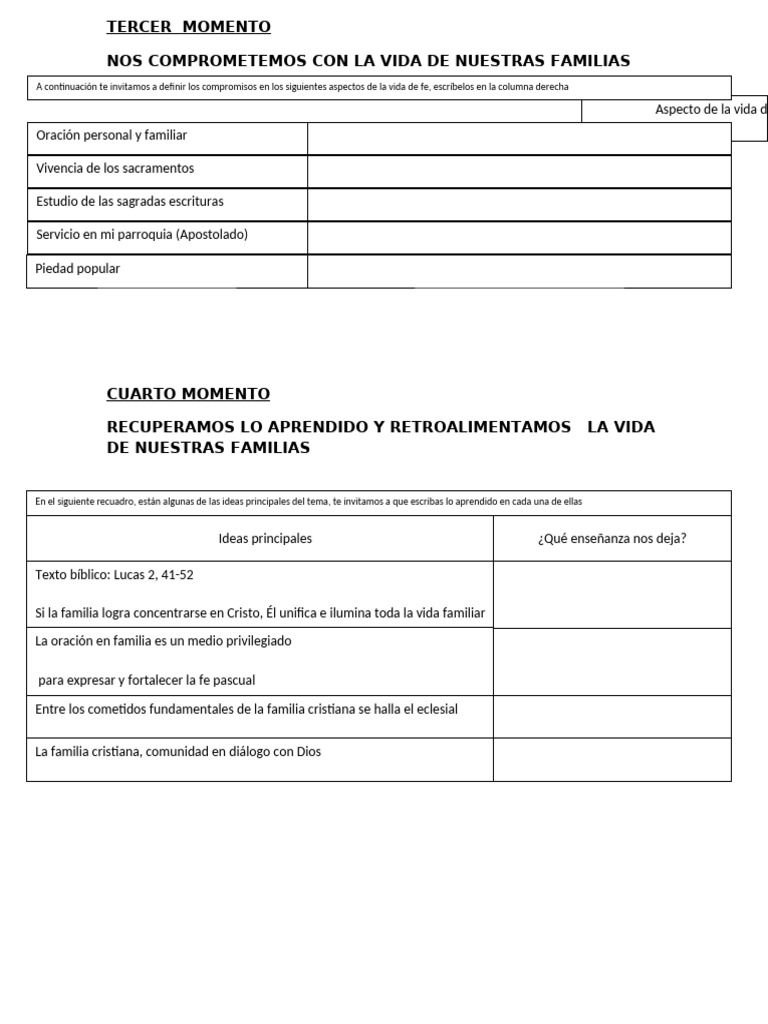 Tercer MOMENTO Jueves | PDF