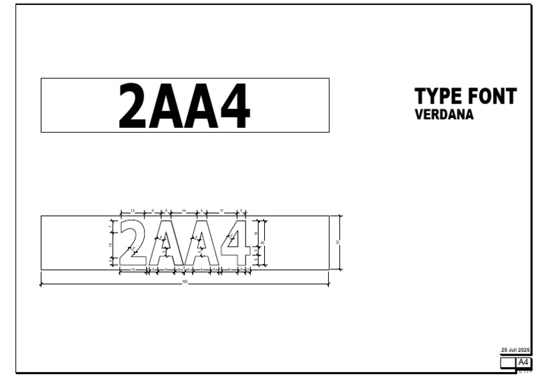 Type Font: Verdana | PDF
