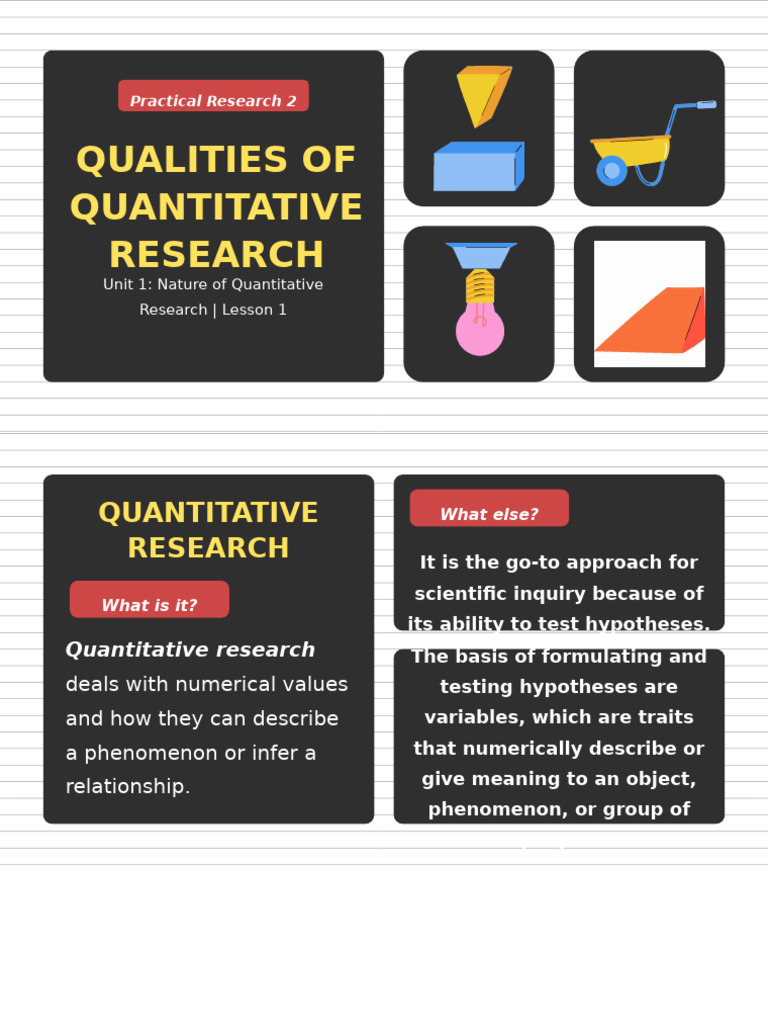 Qualities of Quantitative Research (STEM & ICT) | PDF | Statistics ...