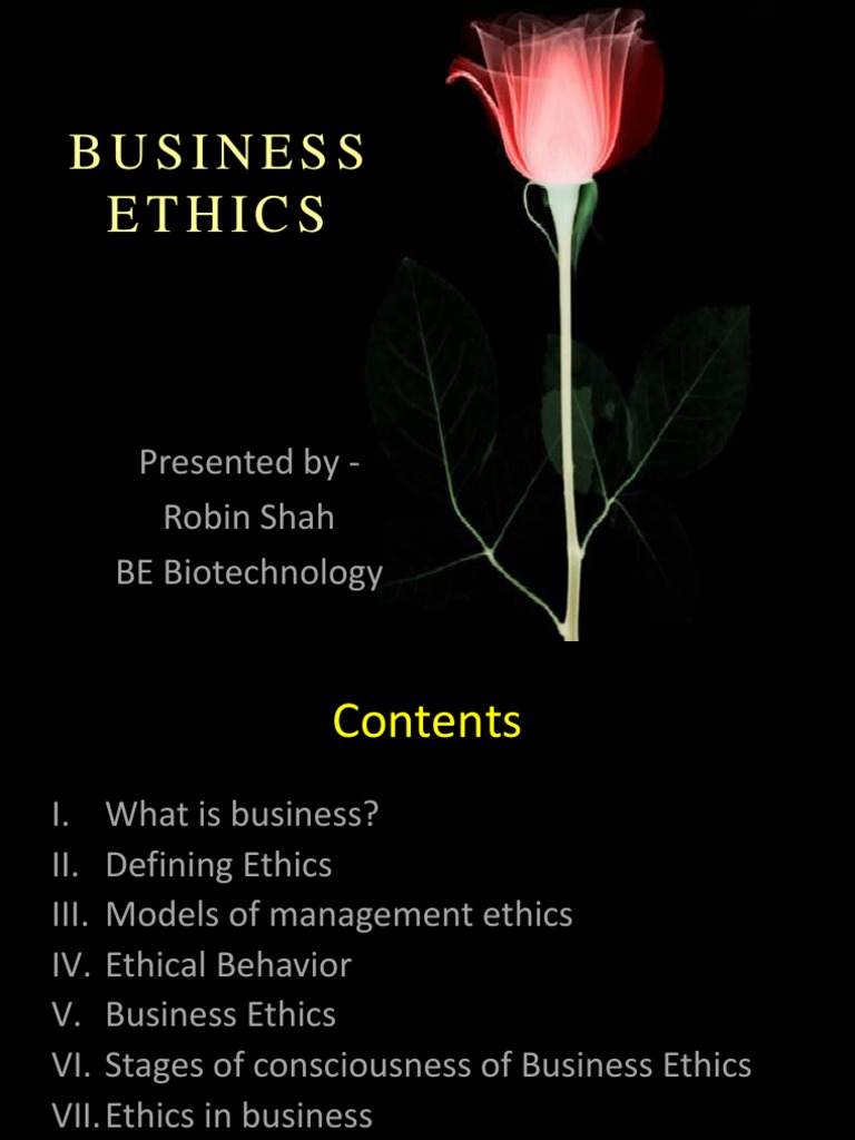 Business Ethics - Robin | PDF | Business Ethics | Morality