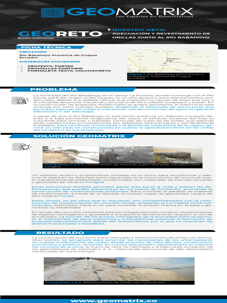 Georeto Adecuacion y Revestimiento de Orilas Junto Al Rio Babahoyo ...