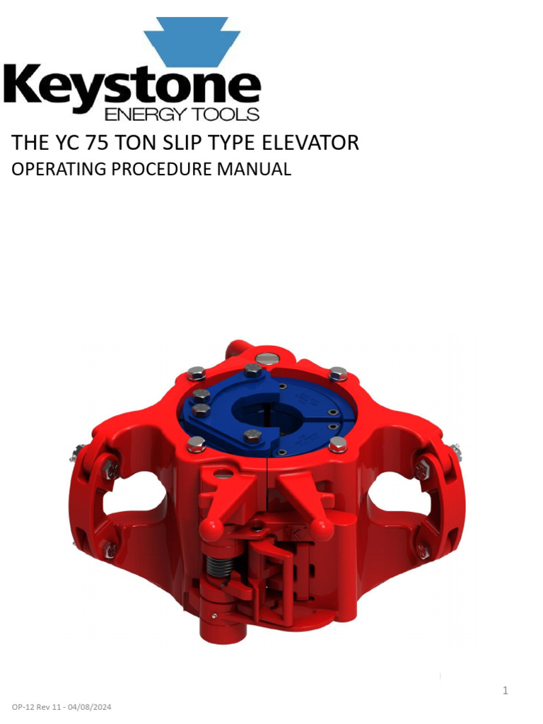Elevador YC Procedure Manual | PDF | Elevator | Screw