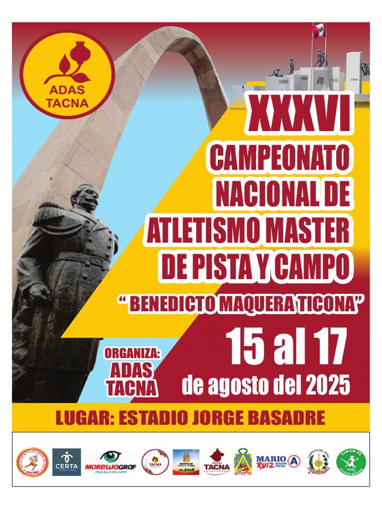 Bases Generales Del Xxxvi Campeonato Nacional de Atletismo Master de ...