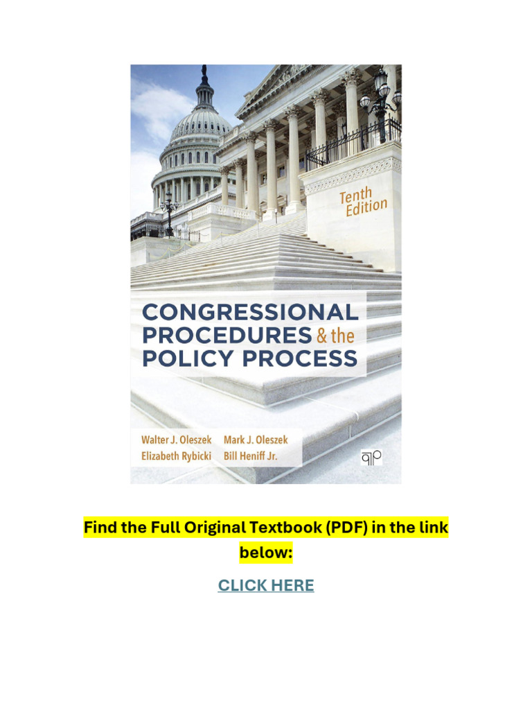 Congressional Leadership and Procedures | PDF | United States Congress ...