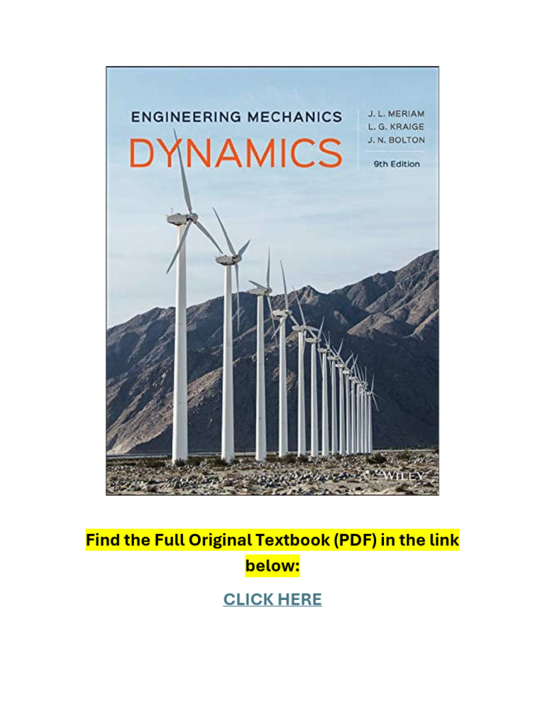 Engineering Mechanics Dynamics 9th Edition PDF | PDF | Force | Kinematics