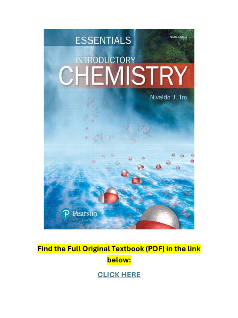 Introductory Chemistry Essentials Overview | PDF | Science Education ...