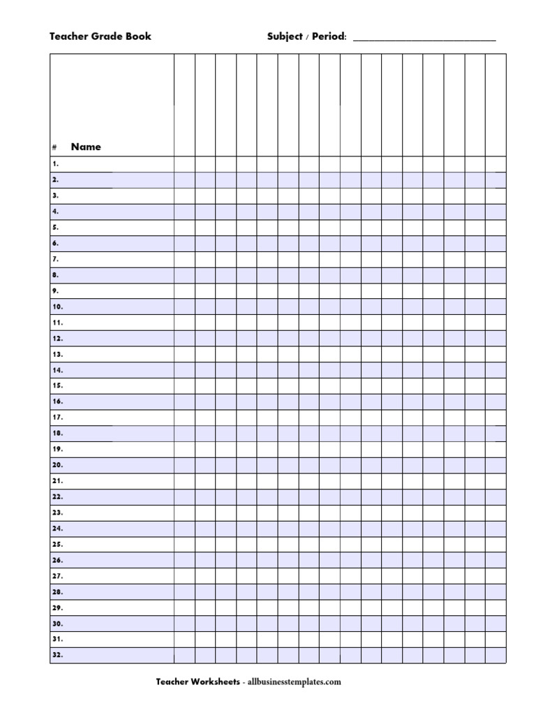 Teacher Grade Book | PDF