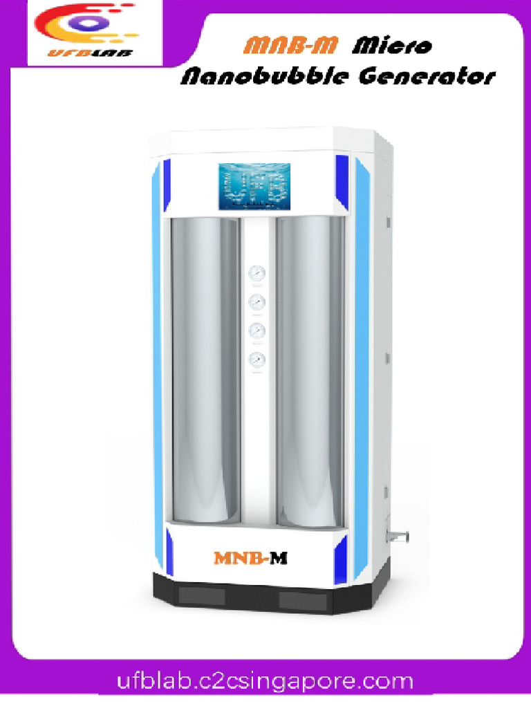 MNB-M Micro Nanobubble Generator From UFBLab Singapore | PDF