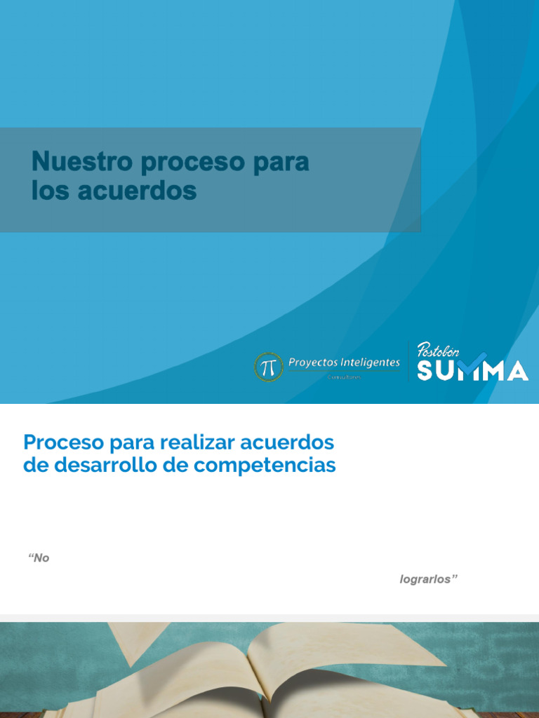 Elementos Del Proceso para Valoración Inicial y Objetivos de Desarrollo de Competencias | PDF ...