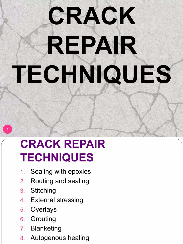 Crack Repair Techniques | PDF