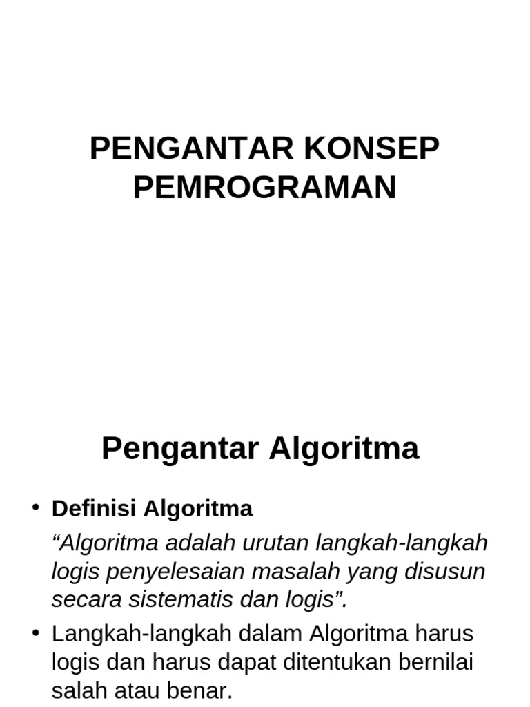 Pengantar Konsep Pemrograman | PDF