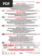 Chartwells New Menu 2526 | PDF | Salad | Gravy