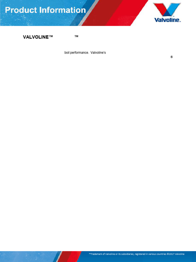 Valvoline™ Maxlife™ Antifreeze Coolant | PDF | Chemical Substances ...