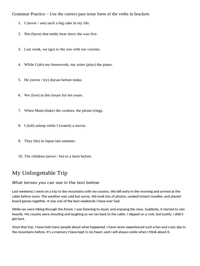 Grammar Practice | PDF