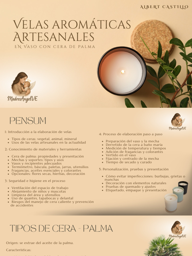 Velas Aromaticas Artesanales | PDF | Vela | Perfume