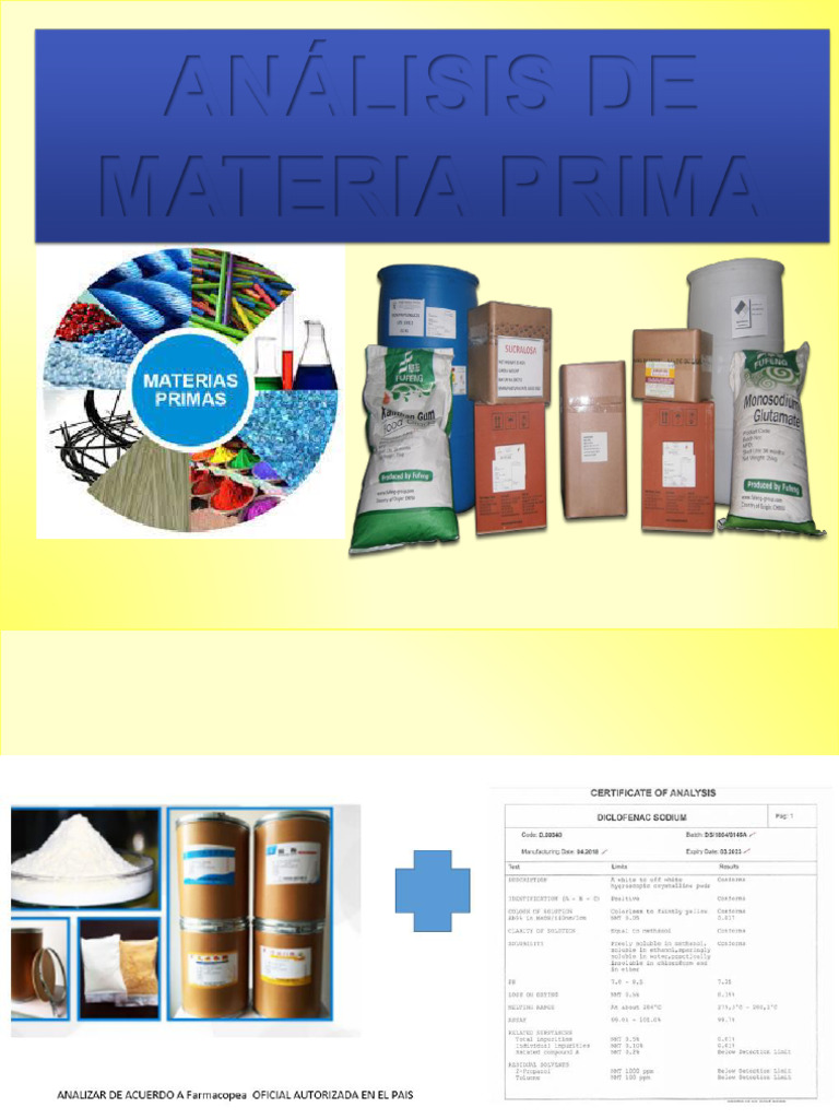 Tema 9. Analisis de Materias Primas | PDF | Solubilidad | Química