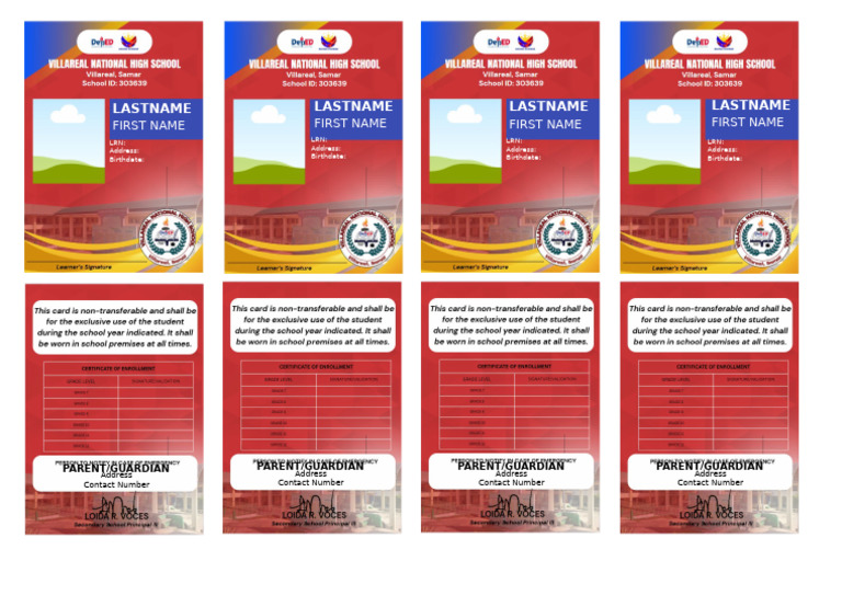 Learner ID Template 2025 | PDF