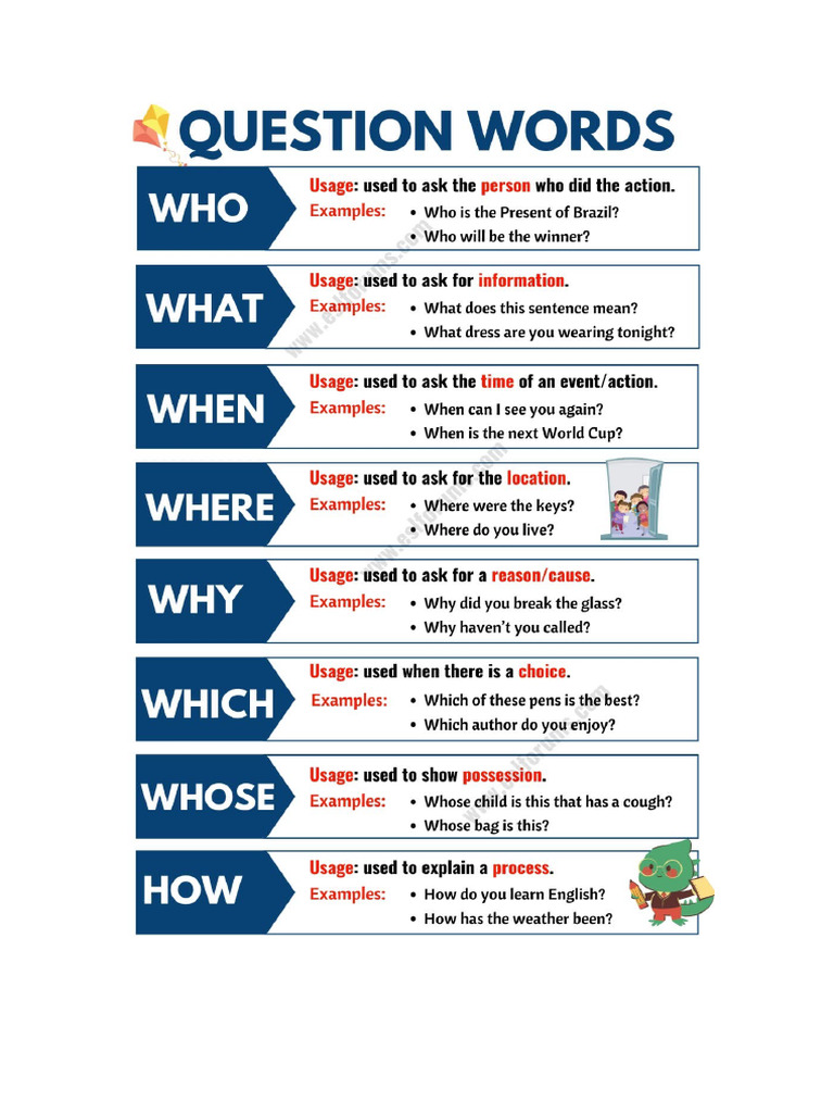 WH Words | PDF