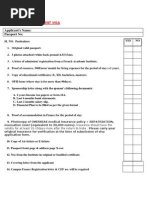 VFS France Visa Document Checklist | PDF | Receipt | Travel Visa