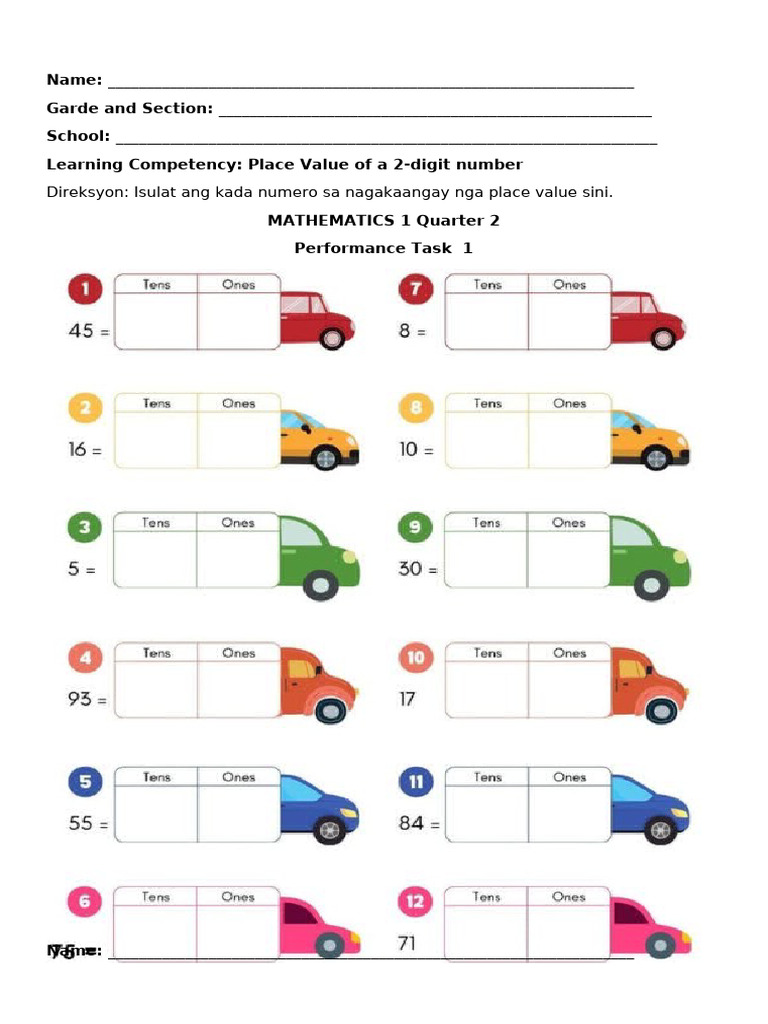 q2 Performance Task 1 Quarter Two Performance Task | PDF