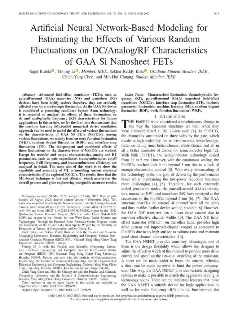 Artificial Neural Network-Based Modeling for Estimating the Effects of Various Random ...