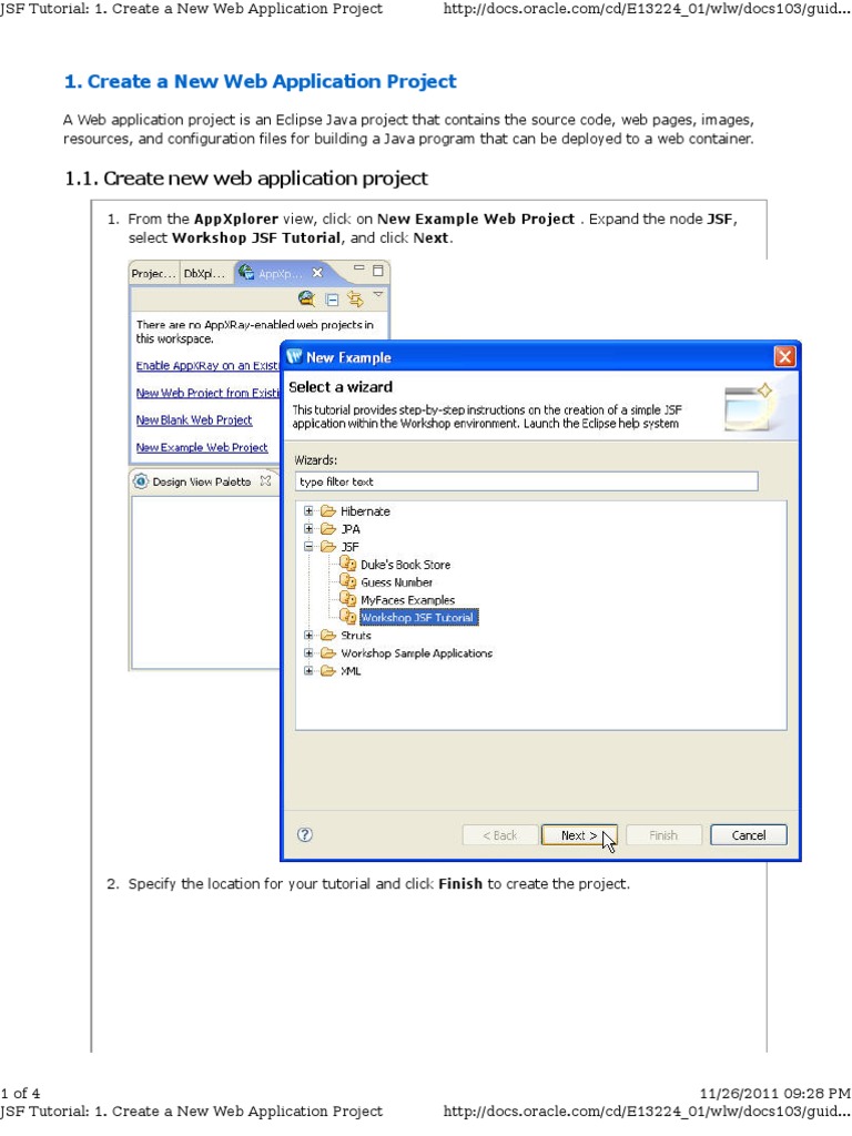 JSF Tutorial 1 | PDF | Java Server Faces | Html Element