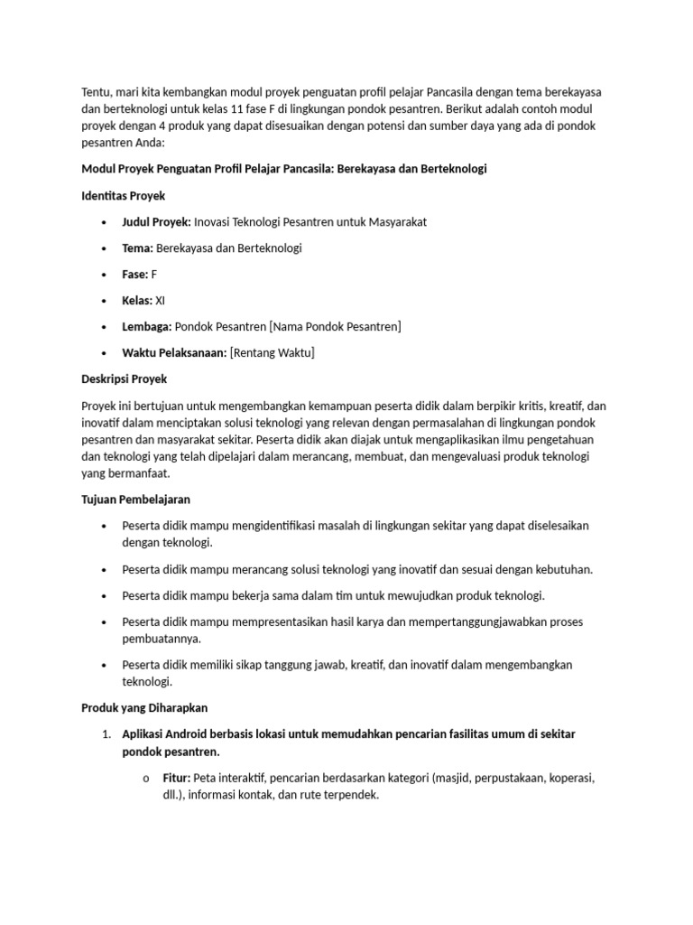 Contoh Modul p5 | PDF