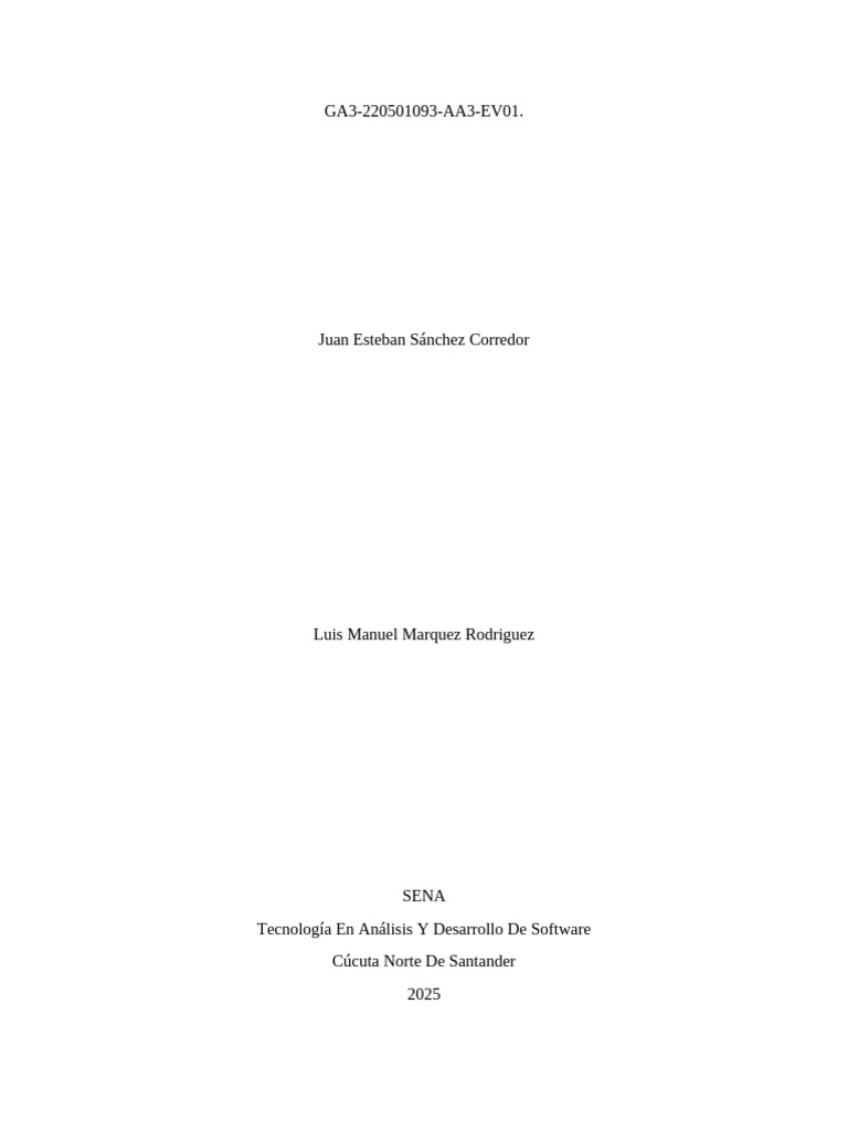 Ga3 220501093 Aa3 Ev01 | PDF | Lenguaje de programación | Programa de computadora