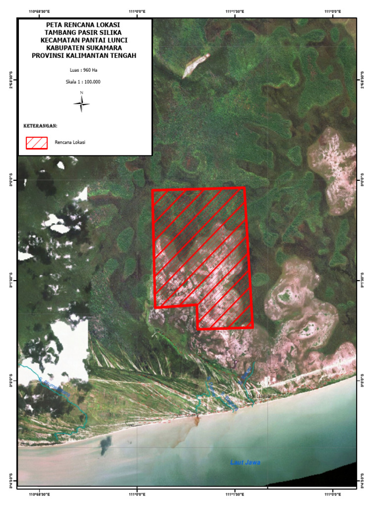 Peta Lokasi Tambang Pasir Silika Kalimantan | PDF