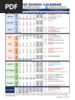 Cis Calendar 2025 2026 Updated 17 Feb 2025 | PDF | Academic Term ...