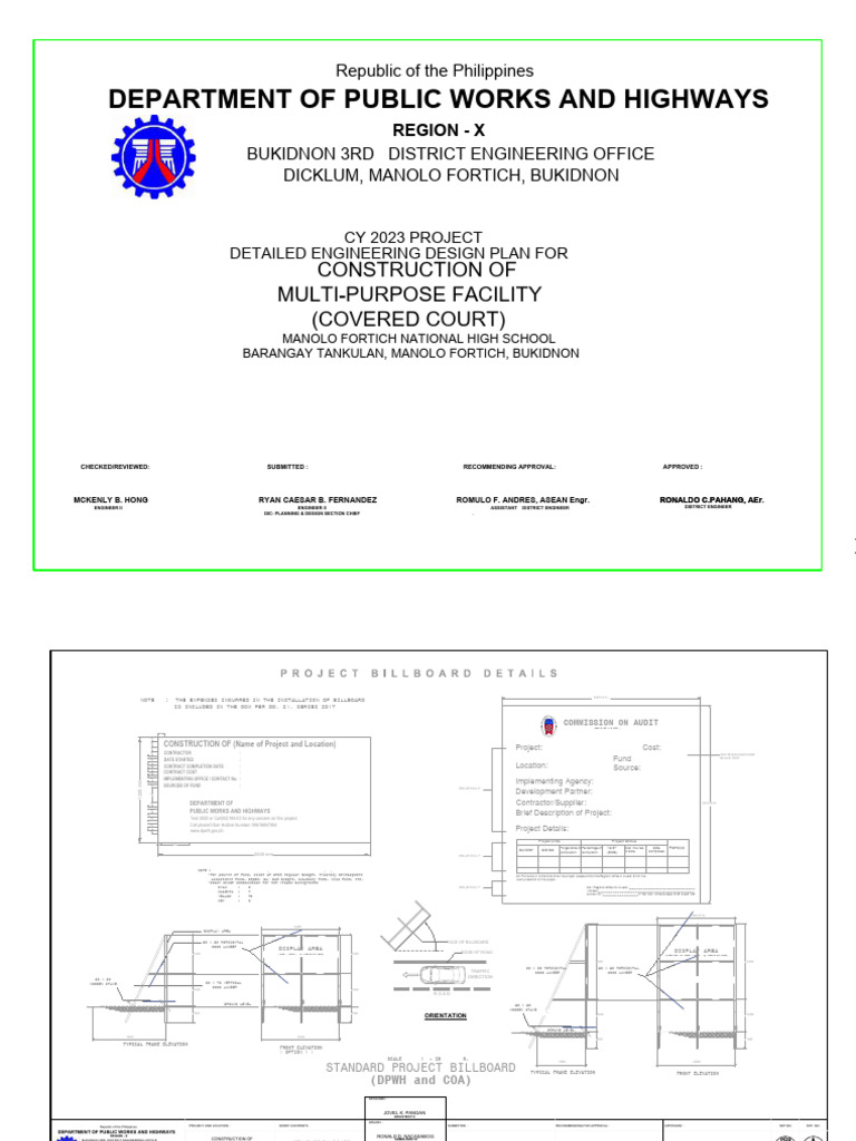 Multi-Purpose Facility Design Plan | PDF