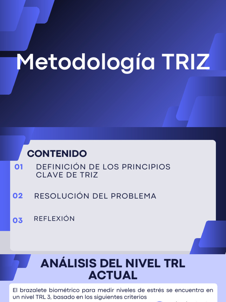 Metodología TRIZ | PDF | Diseño | Biometría