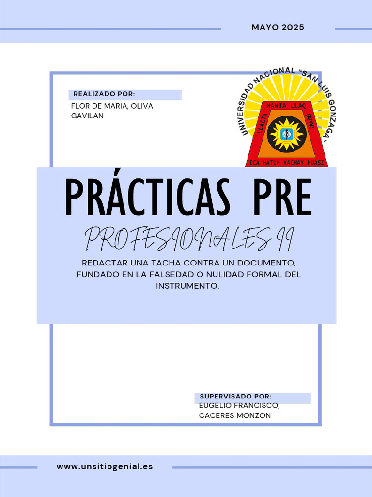 Tacha Documento Falsedad Nulidad Formal | PDF | Ley procesal | Justicia