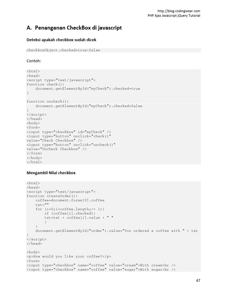 Belajar Javascript 47 | PDF