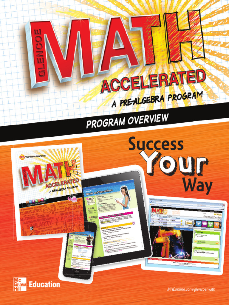 Glencoe Math Accelerated Program Overview | PDF | Lesson Plan | Teaching
