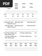 The Hello Song Lyrics | PDF