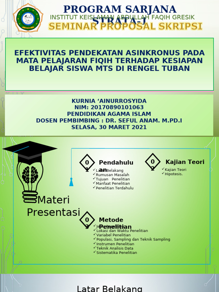 SEMINAR PROPOSAL Model Penelitian Kuantitaif Survey | PDF