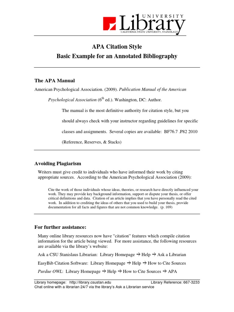 Apa Short Annotated | PDF | Citation | Apa Style