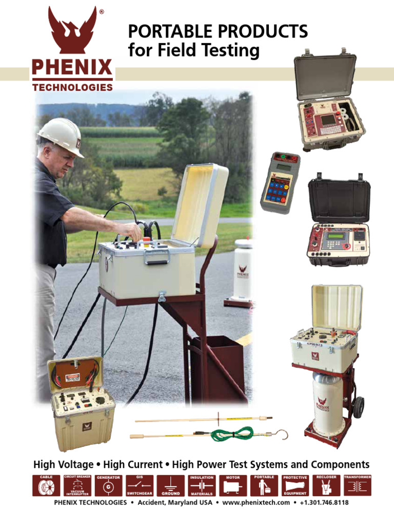Phenix 130kv Ac Hipot Data Sheet | PDF | Alternating Current | High Voltage
