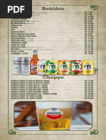 Lista de Bebidas Atualizada | PDF