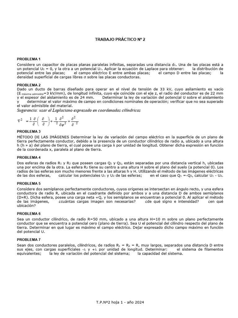 TP2 2024 | PDF | Ecuaciones | Esfera