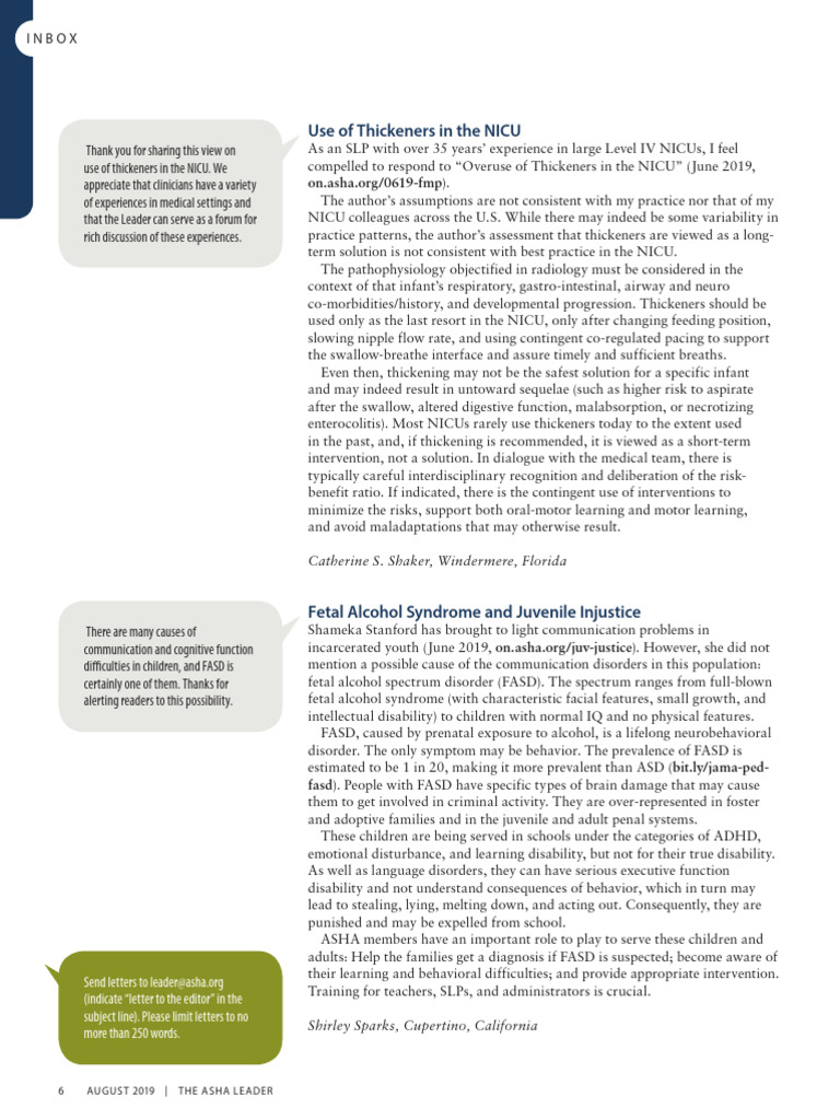 2019 Use of Thickeners in The Nicu | PDF | Diseases And Disorders | Behavioural Sciences