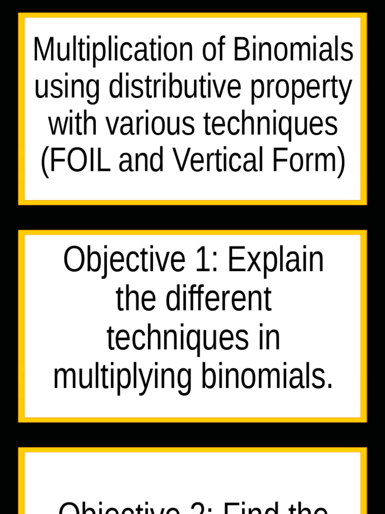Multiplication and Division of Binomials and Multinomials | PDF