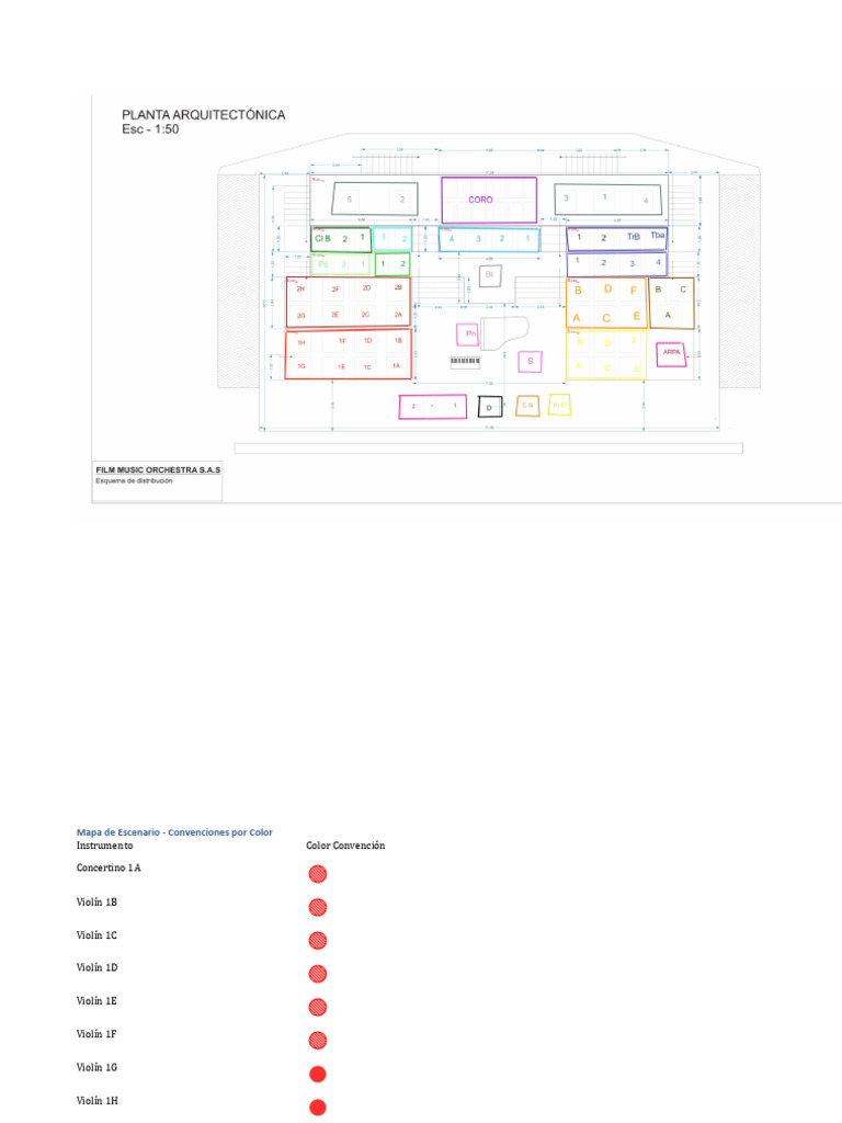 Mapa Escenario Colores FILMO Final | PDF | Instrumentos musicales | Tecnología musical