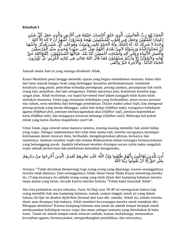 Memahami Perjuangan dan Hak Manusia dalam Islam | PDF