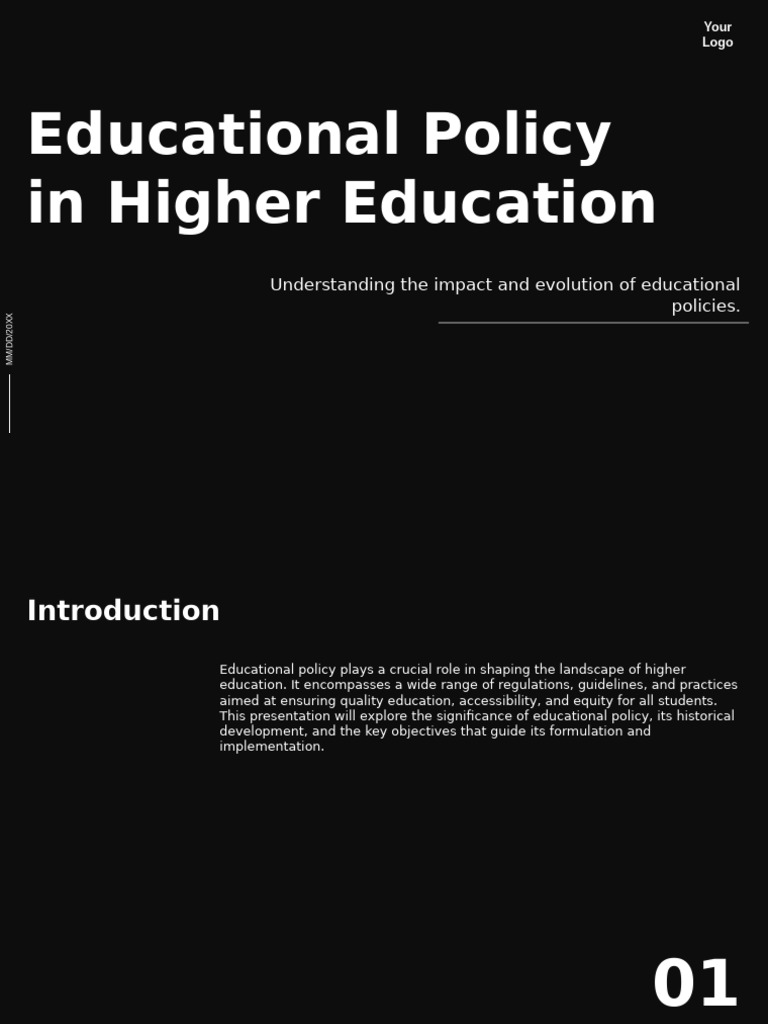 Educational Policy in Higher Education | PDF | Education Policy | Policy