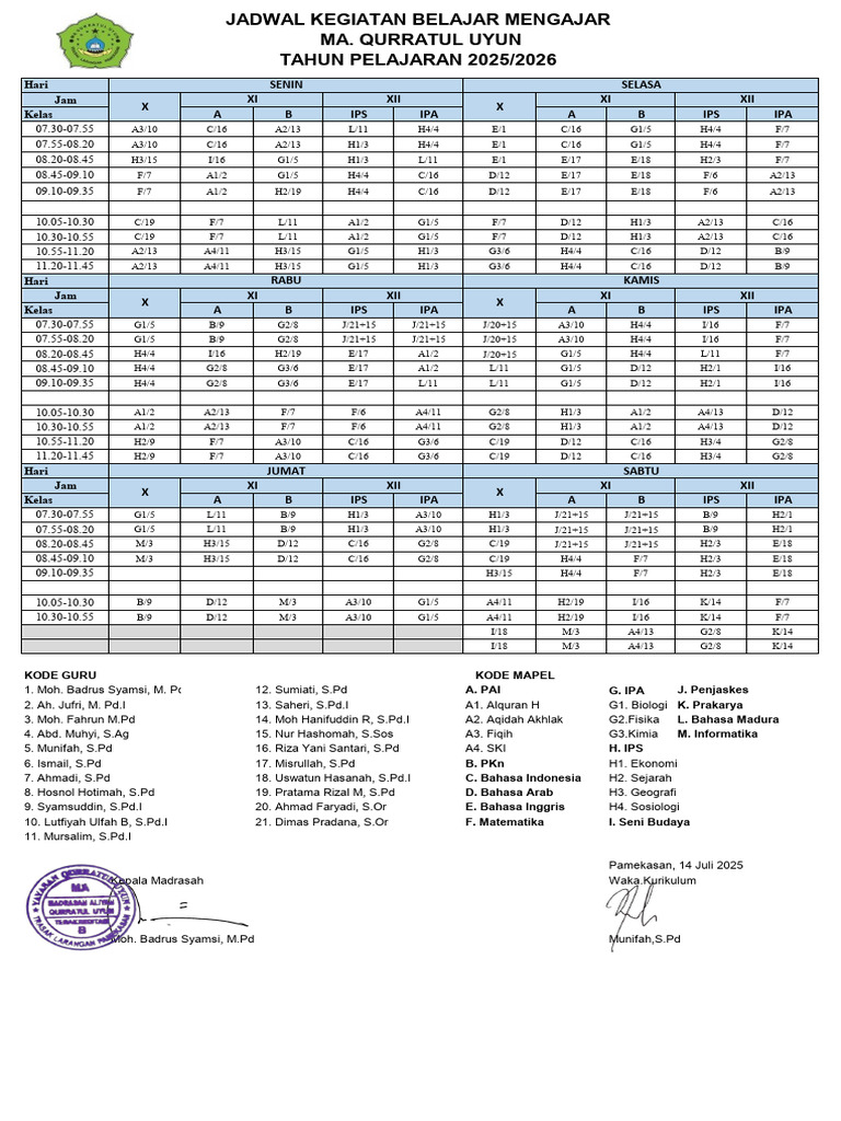 Jadwal Maqu 25 26 | PDF | Teoria do Xadrez | Xadrez