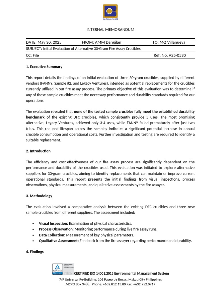 Crucible (Fanny, Sample 2 and Legacy) Report | PDF | Evaluation ...