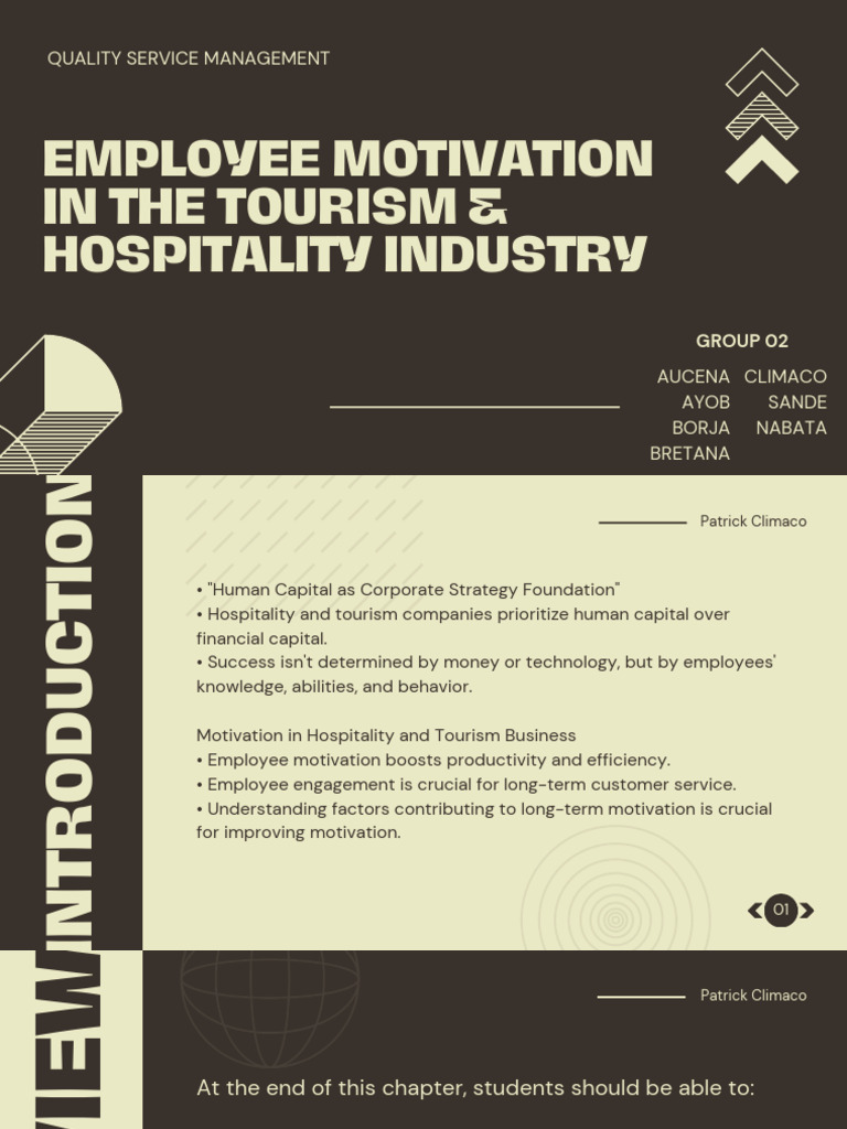 Motivating Staff in Hospitality Industry | PDF | Motivational | Motivation